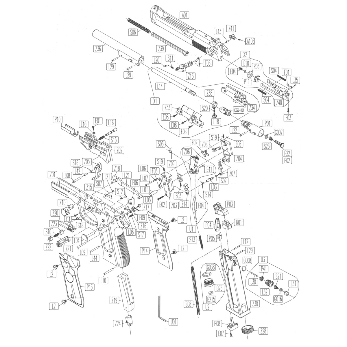 Elite Force Beretta M92 A1 Magazine Rebuild Kit – PB Sports LLC