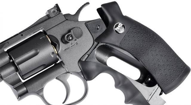 WG CO2 Full Metal High Power Airsoft 6mm Magnum Gas Revolver - 2" Blac ...