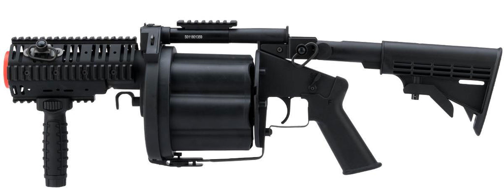 ICS MGL Full Size Airsoft Revolver Grenade Launcher Gen 2 Short - Blac