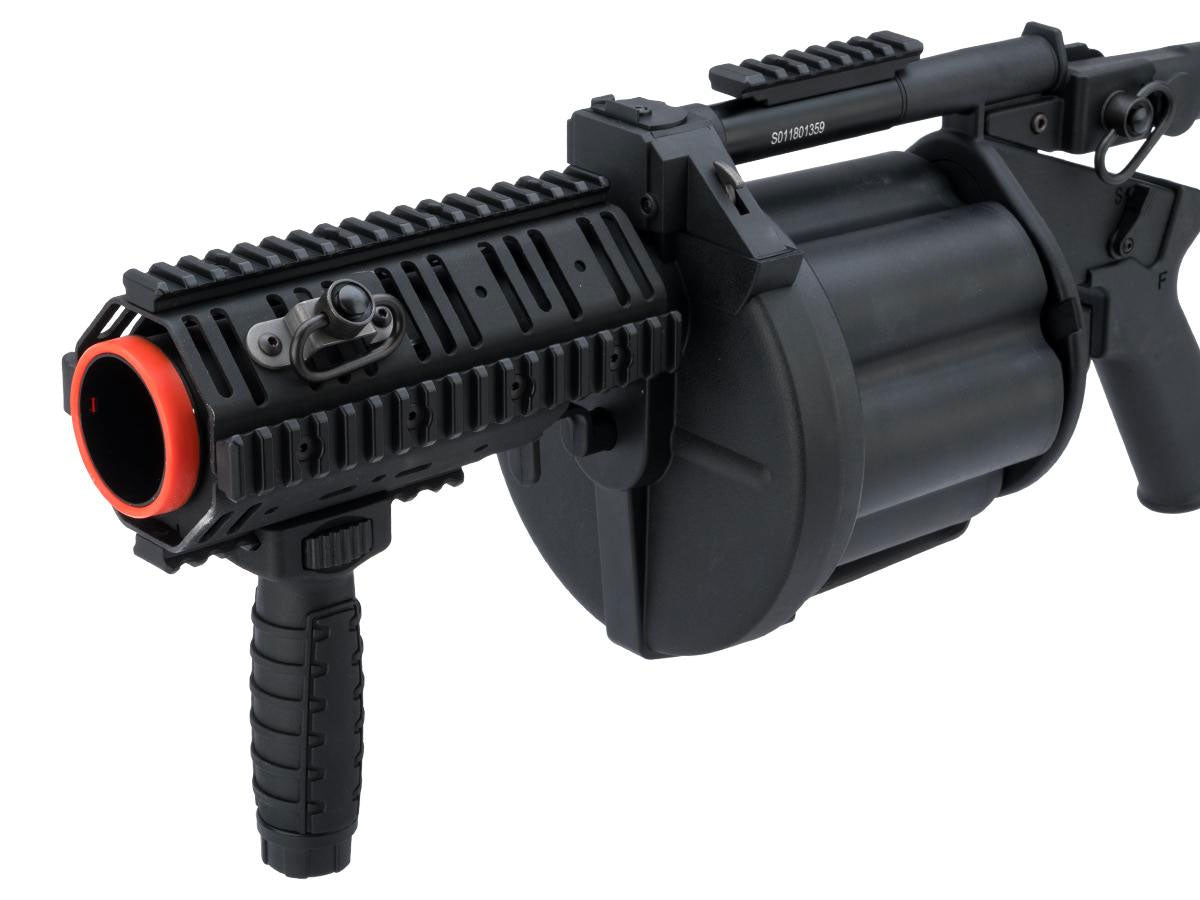 ICS MGL Full Size Airsoft Revolver Grenade Launcher Gen 2 Short - Blac ...