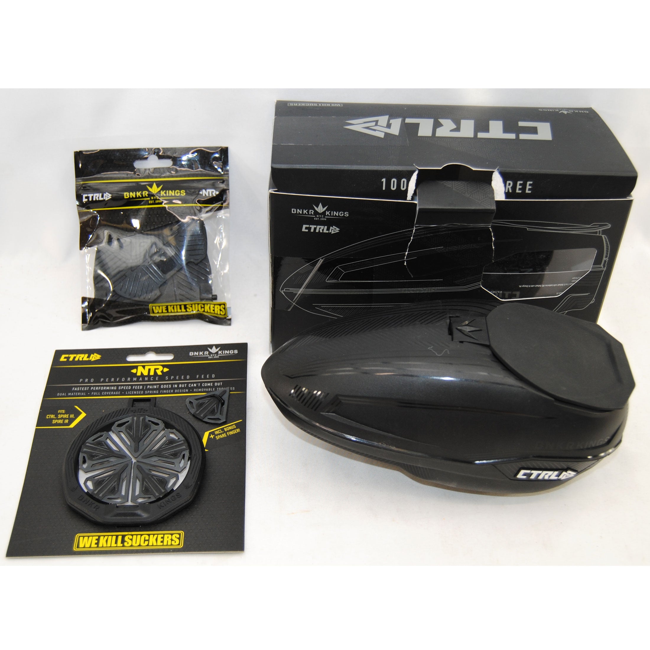 Used Bunker Kings CTRL Paintball Hopper Black – PB Sports LLC