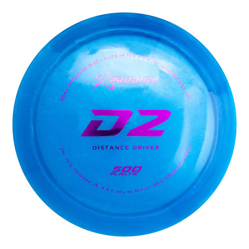 Prodigy D2 Distance Driver Disc - 500 Plastic – PB Sports LLC