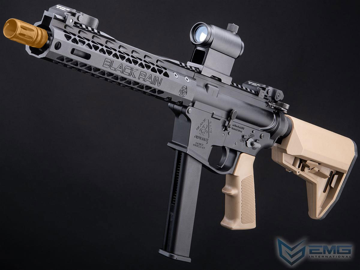 EMG Black Rain Ordnance BRO 9mm Gas Blowback Airsoft Rifle - Carbine ...