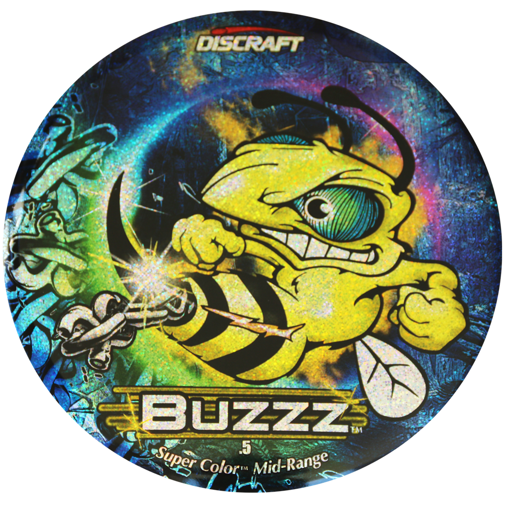 Discraft Full Foil Supercolor Buzzz Golf Disc - Sparkle Prism Chains ...