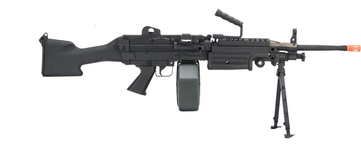 A&K / Cybergun FN Licensed "Middleweight" M249 SAW Airsoft Machine Gun ...