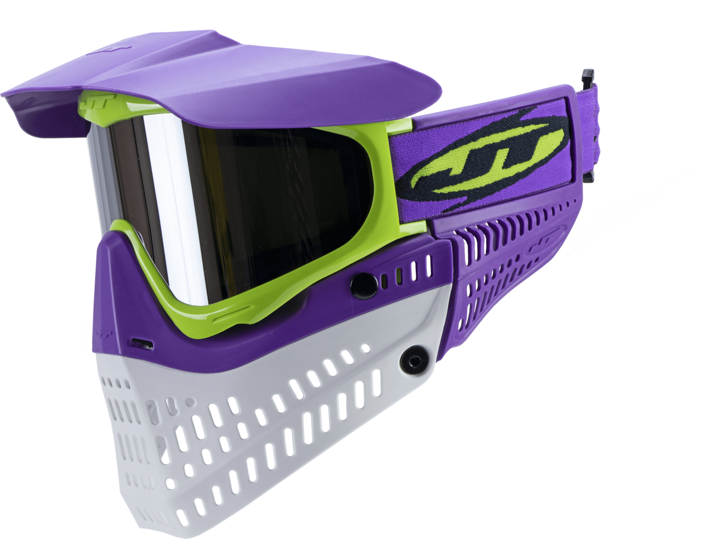 JT Spectra Proflex LE Goggle - Purple/Lime/White - w/ Prism 2.0 Chrome ...