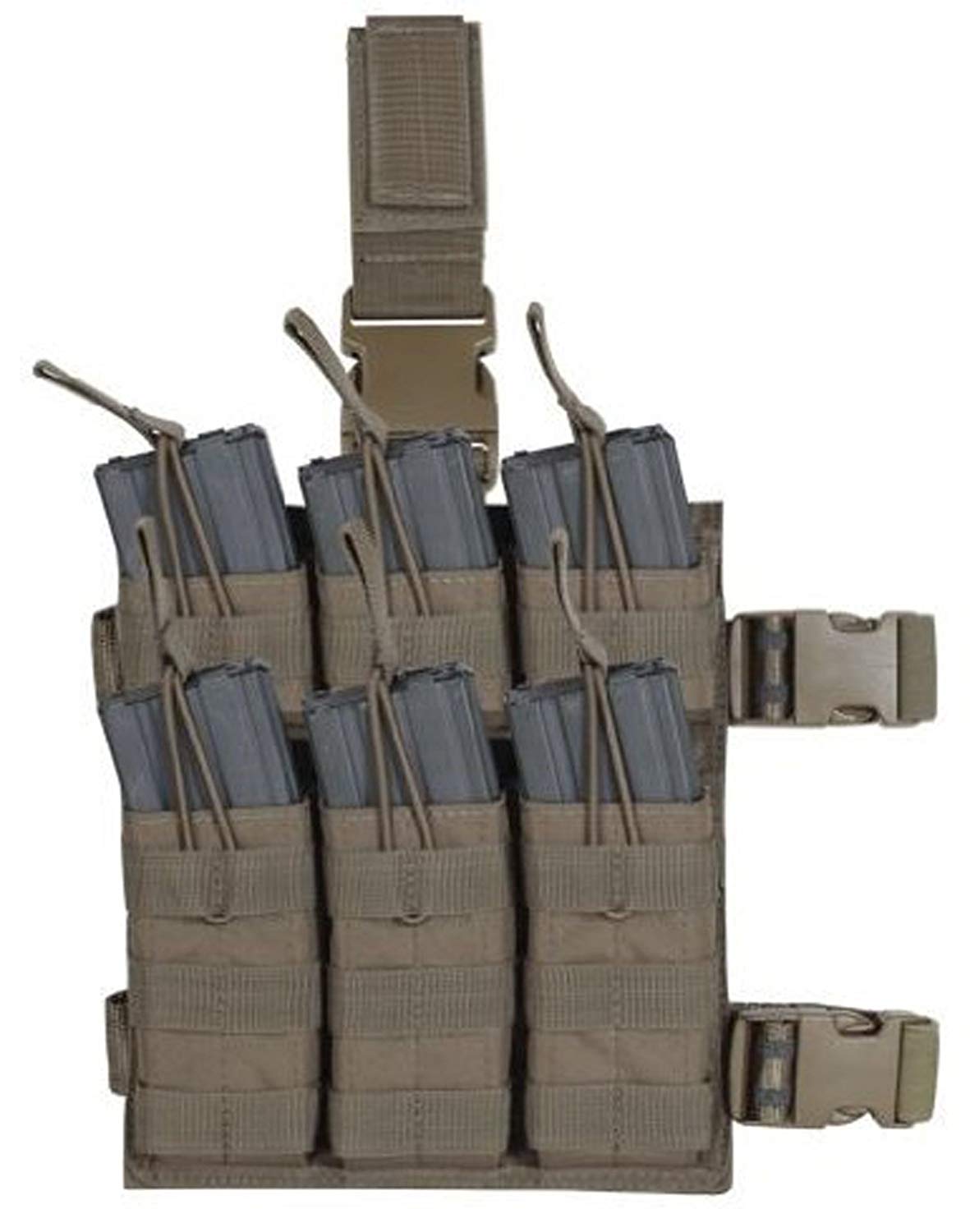 Voodoo Tactical M4/M16 Drop Leg Shingle Magazine pouch - Coyote Tan ...