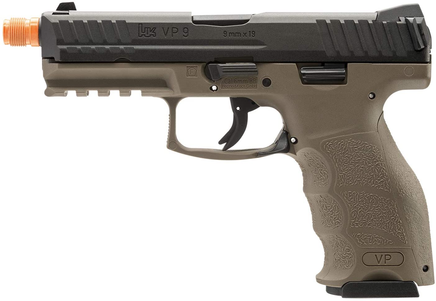 Elite Force Heckler & Koch VP9 Green Gas Blowback Airsoft Pistol - Tan ...