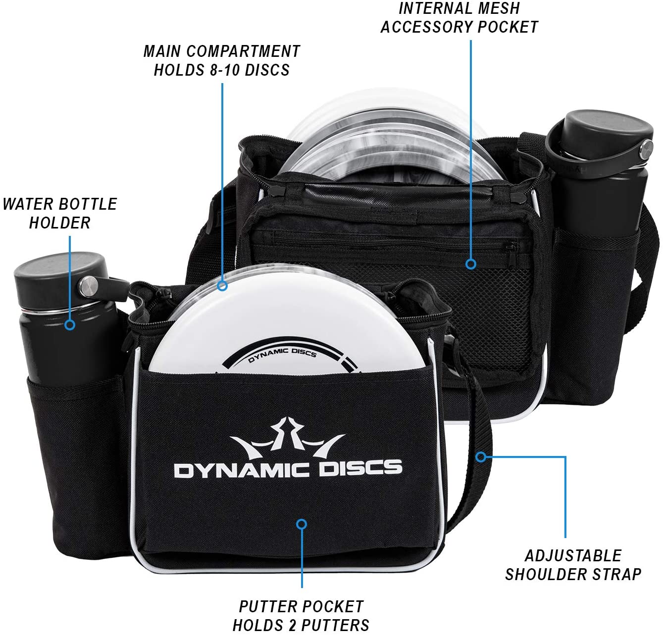 Dynamic Disc Cadet Shoulder Disc Golf Bag - Midnight Blue – PB Sports LLC