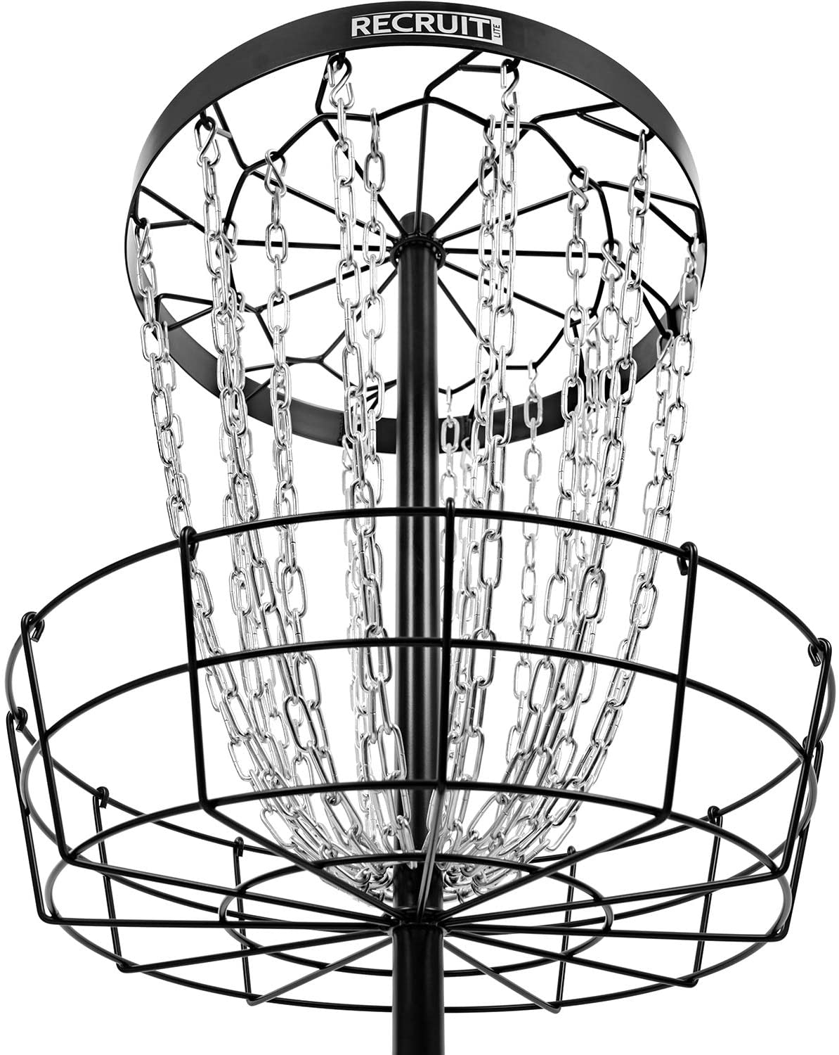 Dynamic Discs Recruit Lite Portable Disc Golf Target (Basket) - Black ...
