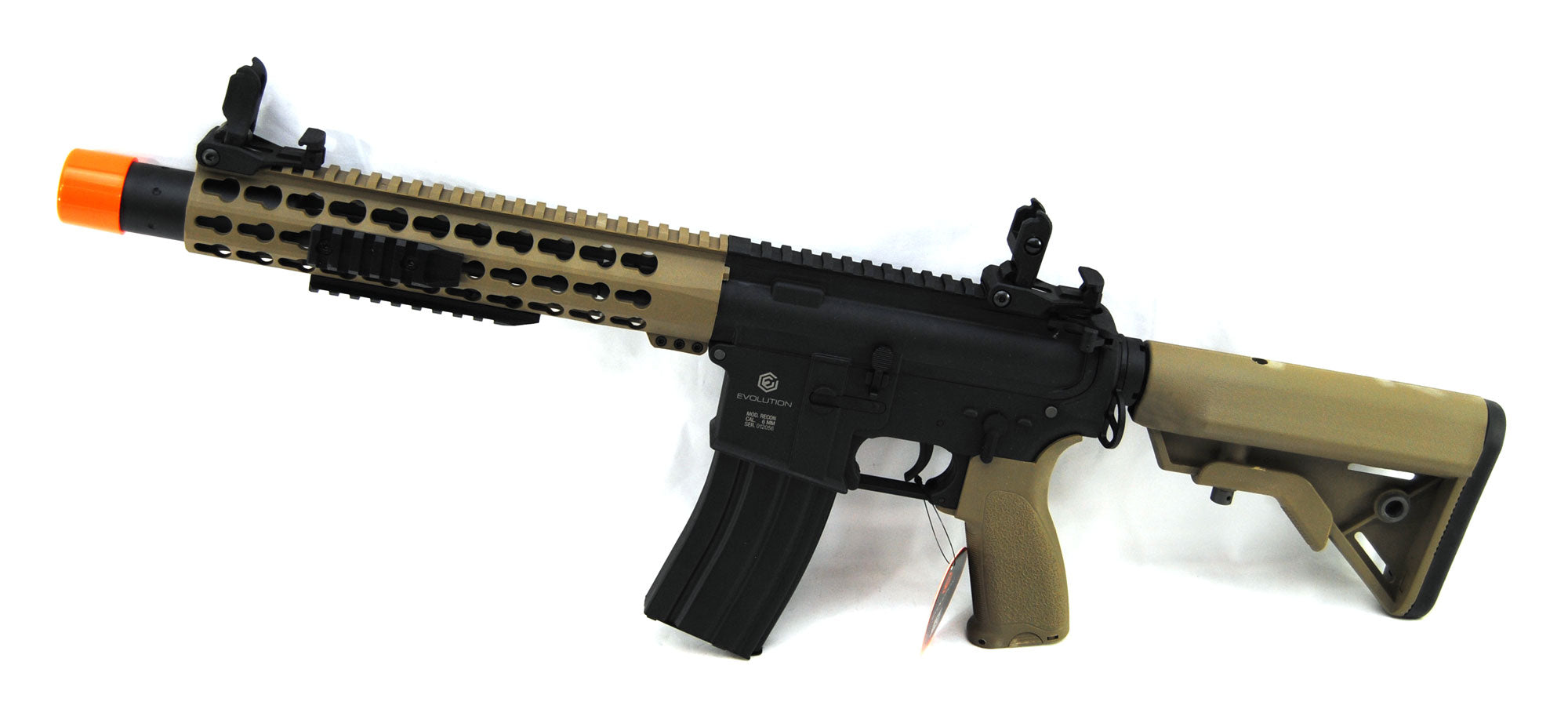 Evolution Combat Recon S 10" Silent Carbontech Airsoft Rifle - Black/T ...