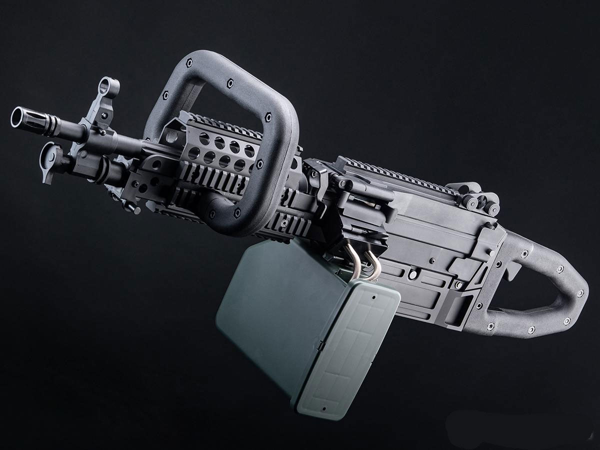 Cybergun FN Licensed M249 MK II AEG Airsoft Machine Gun Black – PB ...