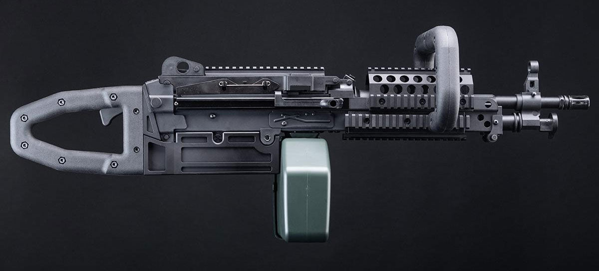 Cybergun FN Licensed M249 MK II AEG Airsoft Machine Gun Black – PB ...