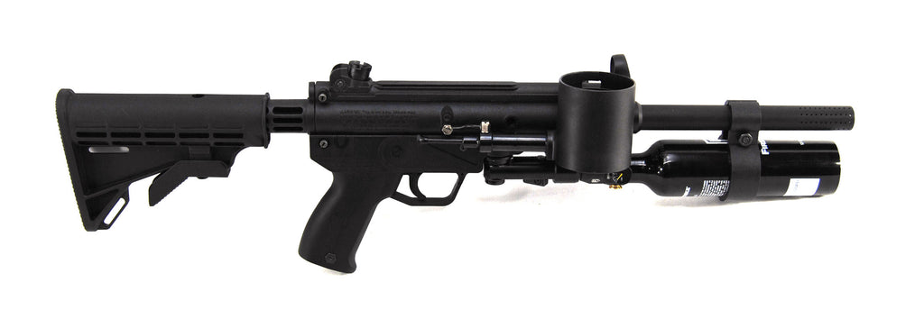 Tippmann A-5 Basic w/ First Strike Underbarrel 13ci tank and Stock Kit