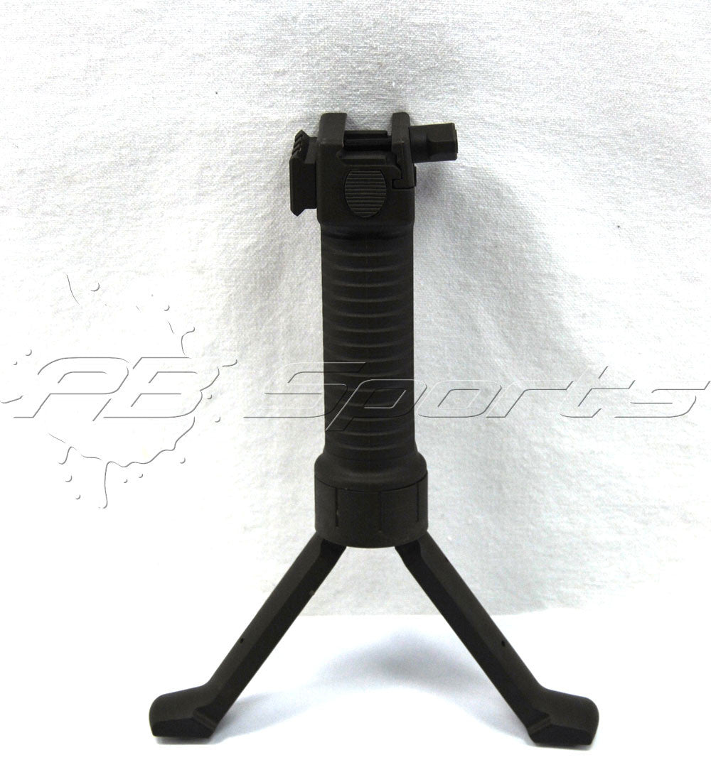 TacFire Heavy Duty OD Green Paintball Airsoft Bipod with Grip Tactical ...