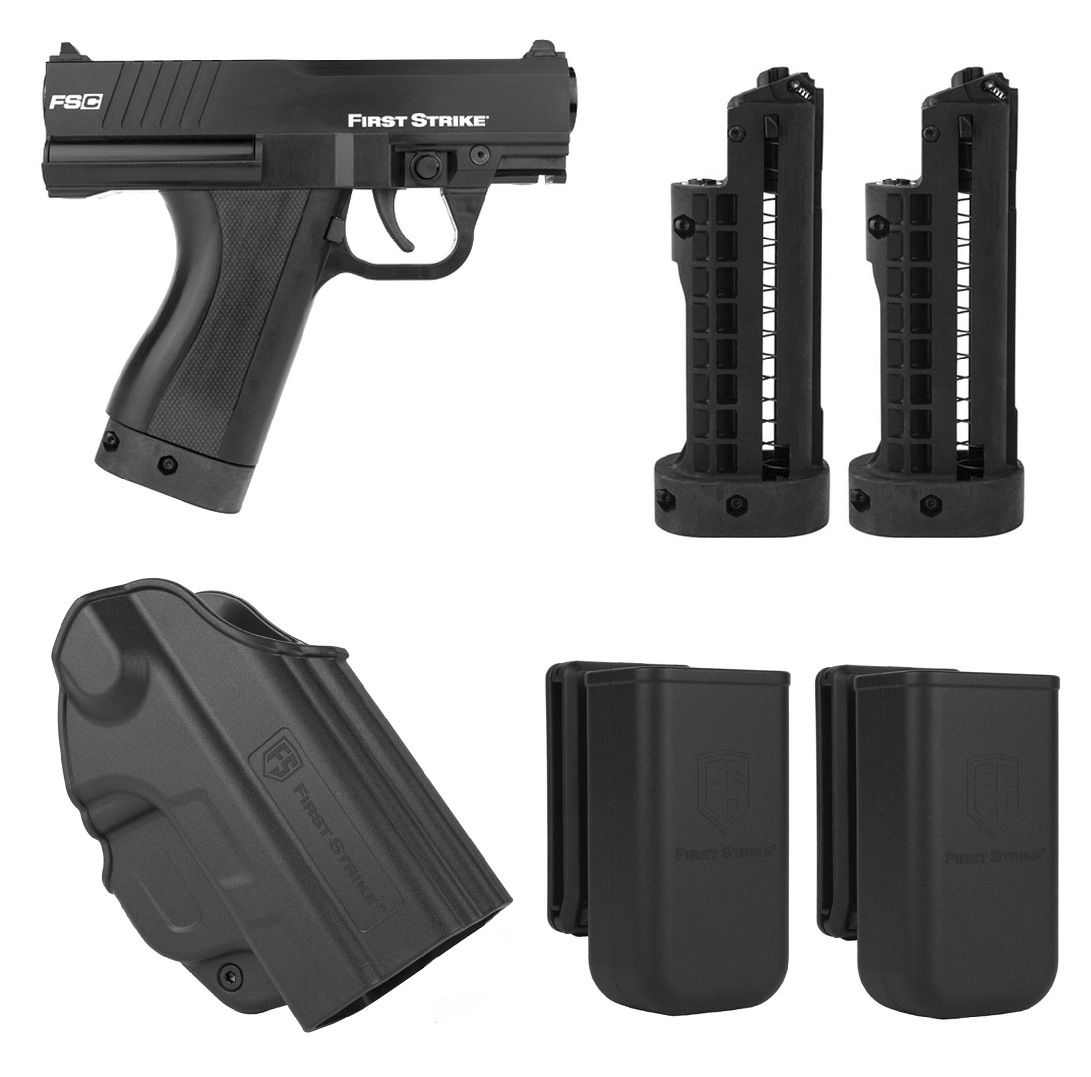 First Strike FSC (First Strike Compact) Paintball Pistol with 3 Mags ...