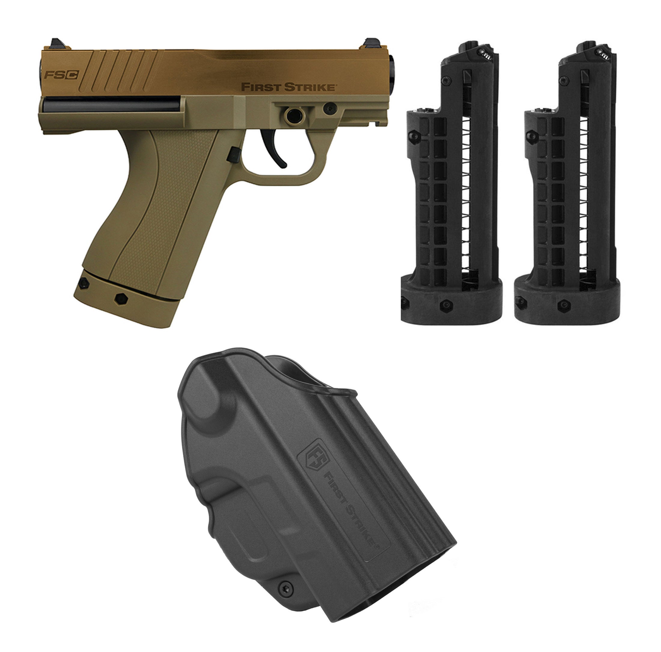 First Strike FSC (First Strike Compact) Paintball Pistol with Holster ...