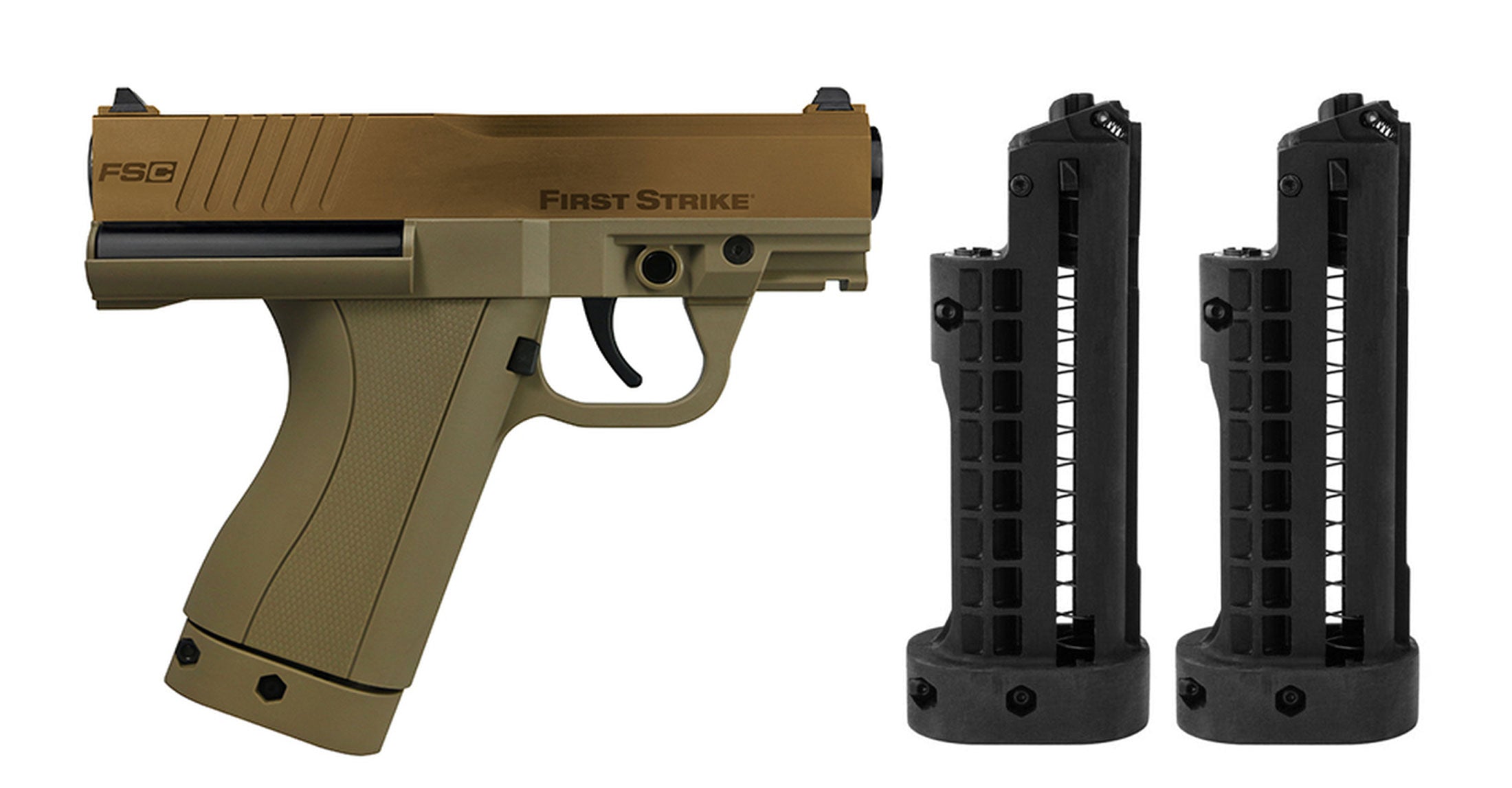 First Strike FSC (First Strike Compact) Paintball Pistol with 3 Mags ...
