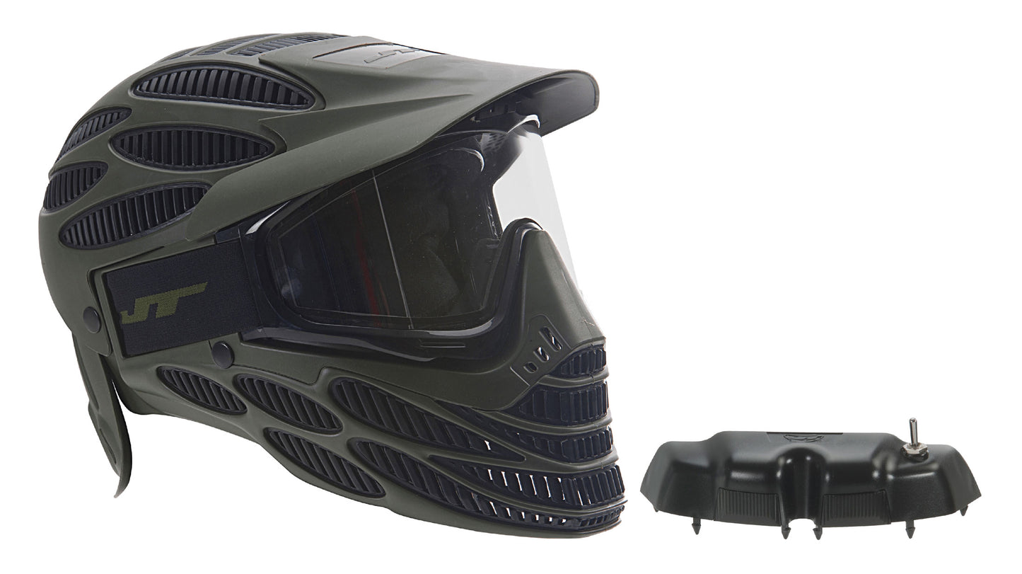 JT Spectra Flex 8 Full Head Paintball Mask - Olive/Black + Vortex II F ...