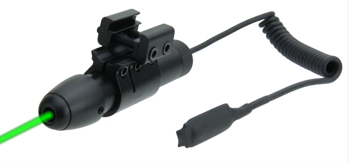 TACFIRE Full Size Green Laser w/ Pressure Switch & Picatinny Mount – PB ...