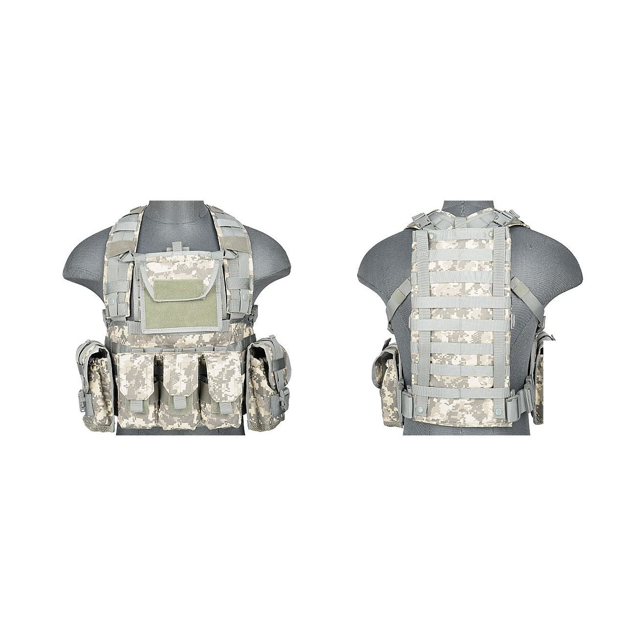 Lancer Tactical Modular Chest Rig ACU – PB Sports LLC