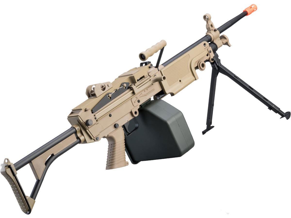 Cybergun FN Licensed M249 MK II AEG Airsoft Machine Gun Black – PB ...