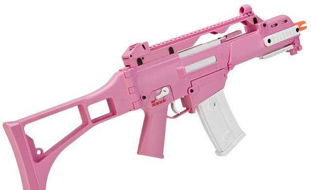H&K G36C Pink Limited Edition Full Size Metal Gearbox Airsoft AEG – PB ...