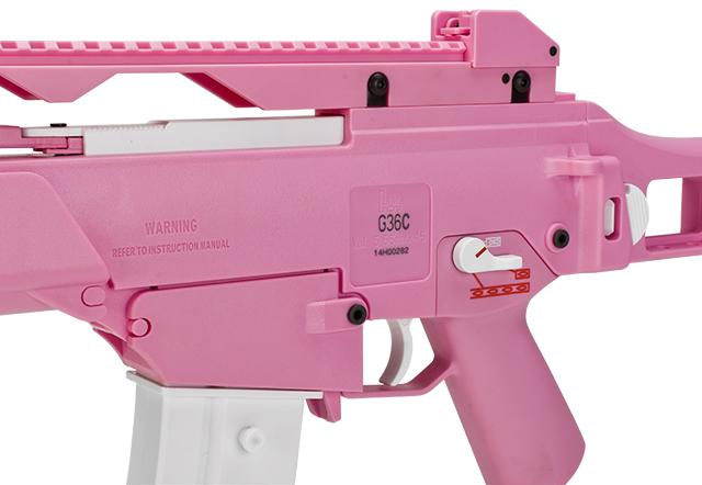 H&K G36C Pink Limited Edition Full Size Metal Gearbox Airsoft AEG – PB ...