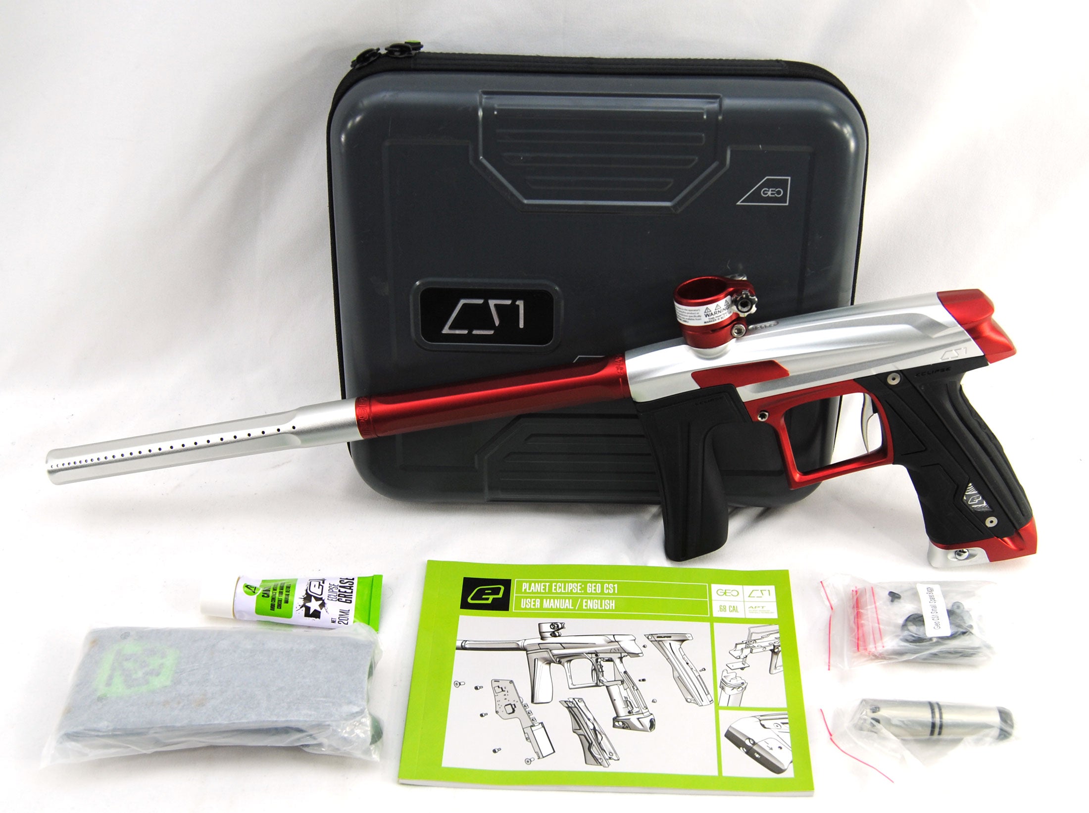 Used Planet Eclipse CS1 Paintball Marker - Silver/Red – PB Sports LLC