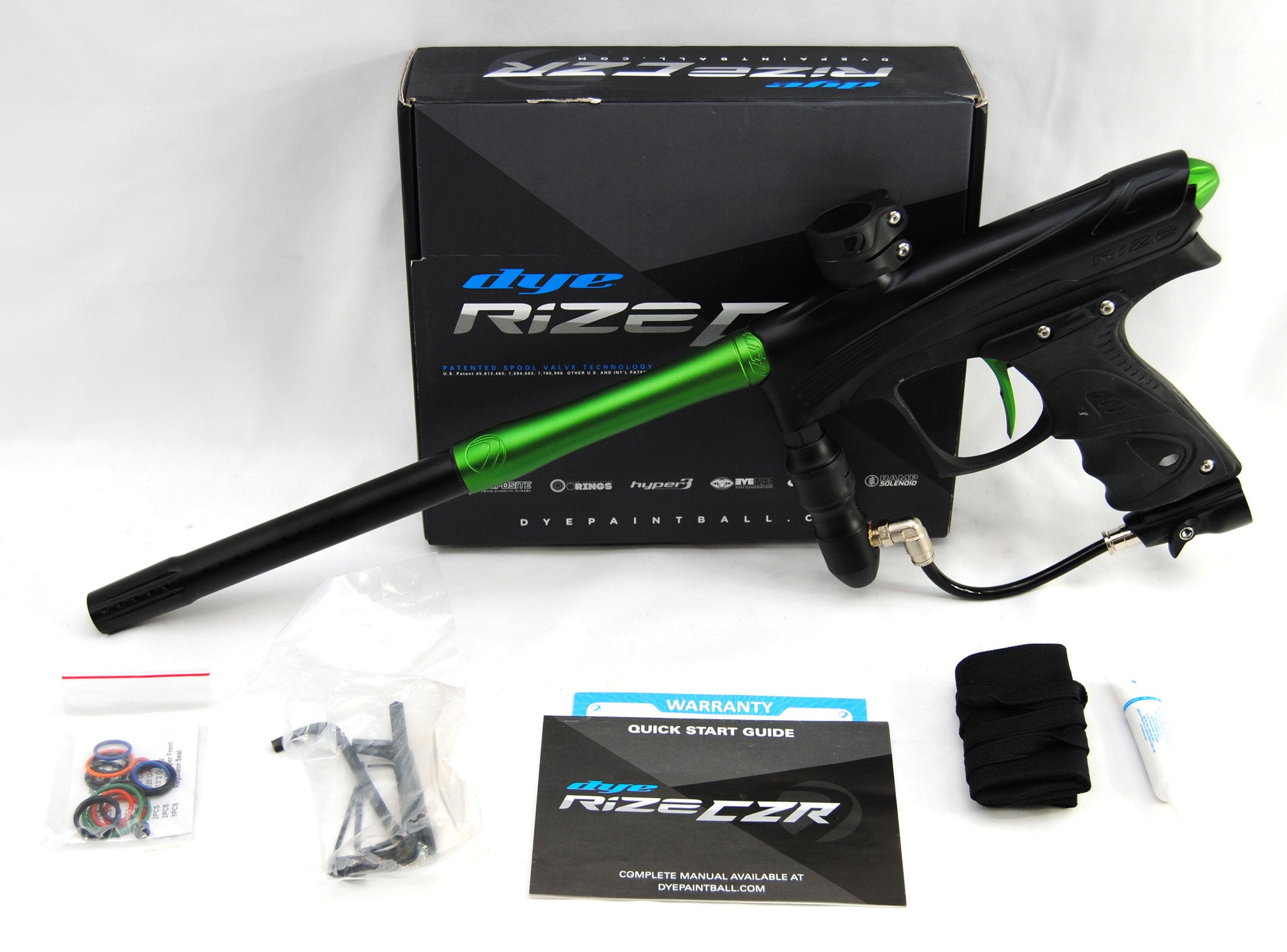 Used Dye Rize CZR - Black/Green – PB Sports LLC