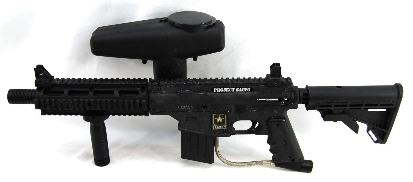 Used Tippmann Project Salvo w/ Cyclone Feed System - Black – PB Sports LLC