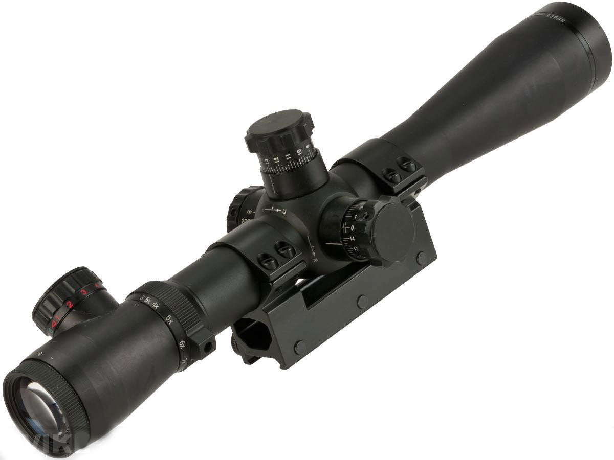 Matrix 3.5-10x40 Illuminated Scope Set with Lens Cover & QD Scope Moun ...