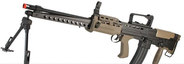 ICS Full Metal L86A2 British Military Full Size Airsoft AEG Rifle – PB ...