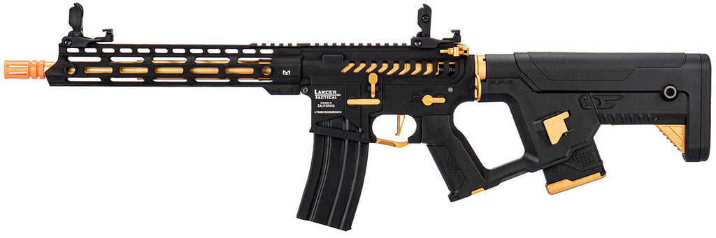 Lancer Tactical Enforcer BLACKBIRD Skeleton AEG Airsoft Rifle w/ Alpha