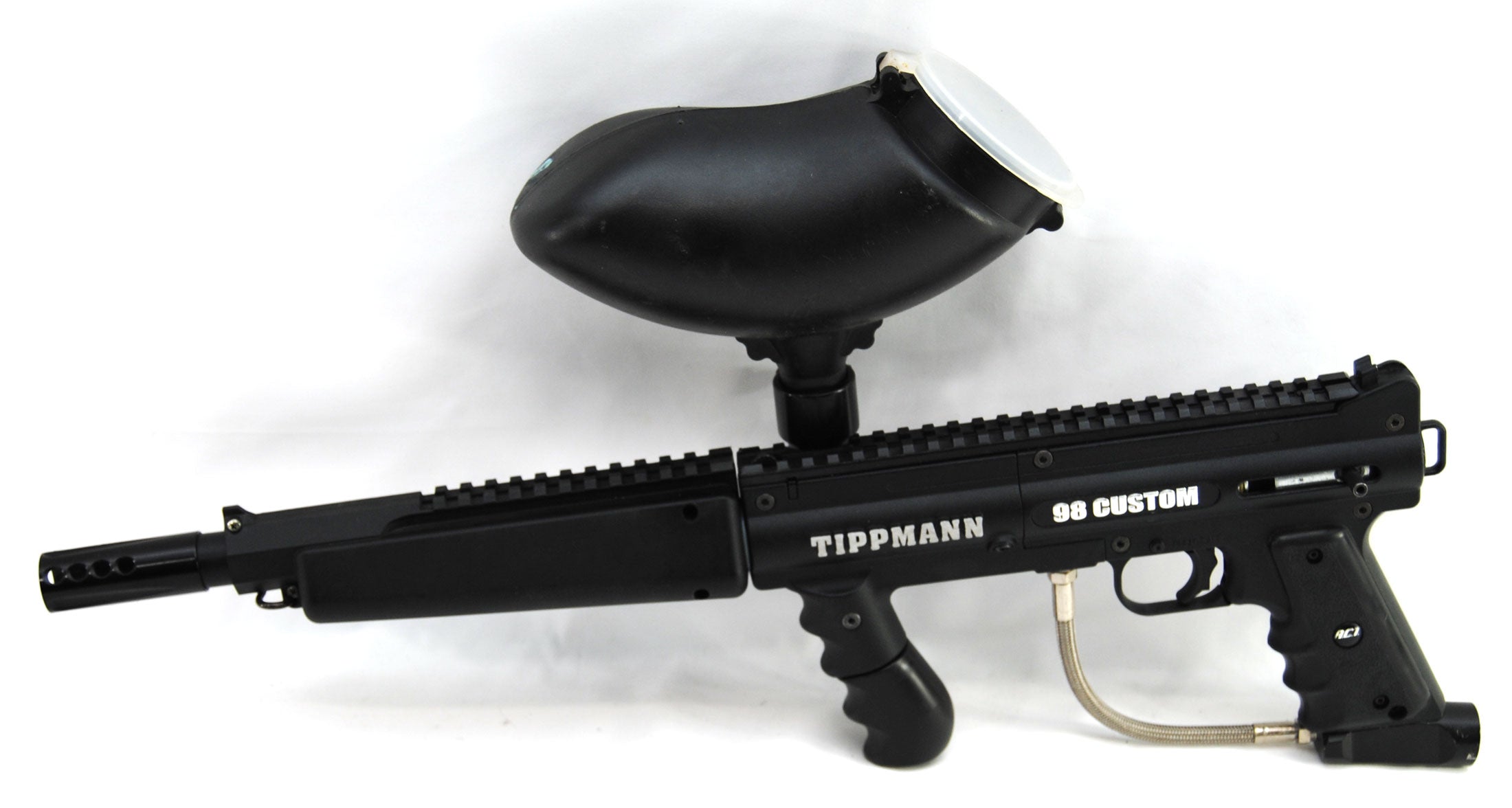 Used Tippmann 98 Custom ACT w/ Flatline Barrel - Black – PB Sports LLC